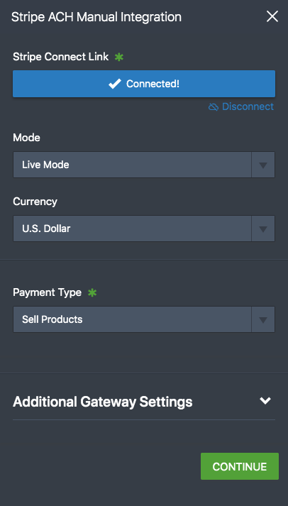 How to integrate Stripe ACH Manual with your form?